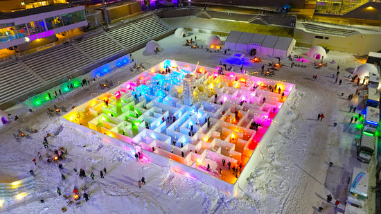 The Minnesota Ice Maze at The Minnesota Ice Festival